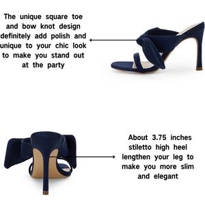 laicigo | Shoes | New Laicigo Womens Square Open Toe Stiletto High Heel ...